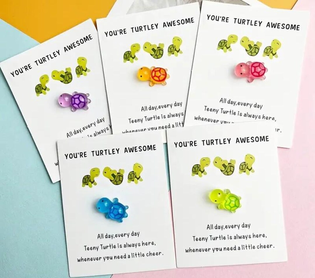 You're Turtley Awesome Pocket Hug 1pc, Stress Gift, Pocket Hug, Gift ...