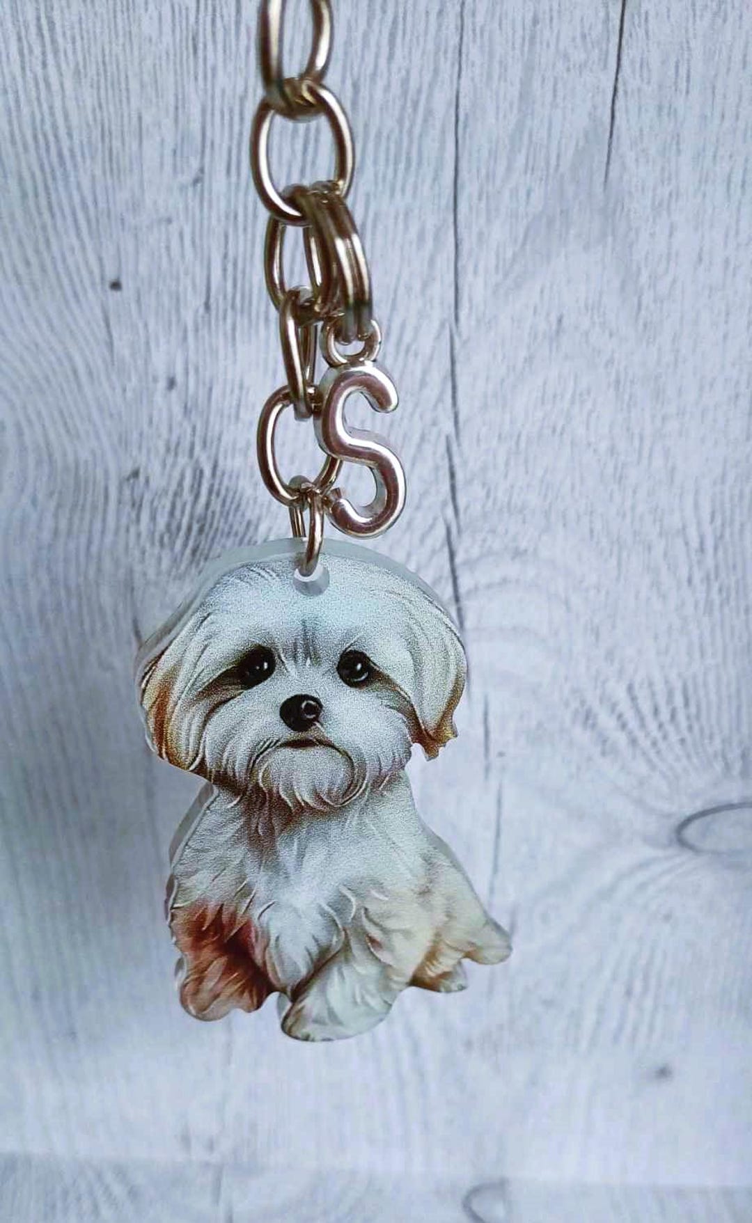 Shih Tzu Dog Acrylic Bag Charm , Acrylic Shih Tzu Dog Bag Charm, Dog ...