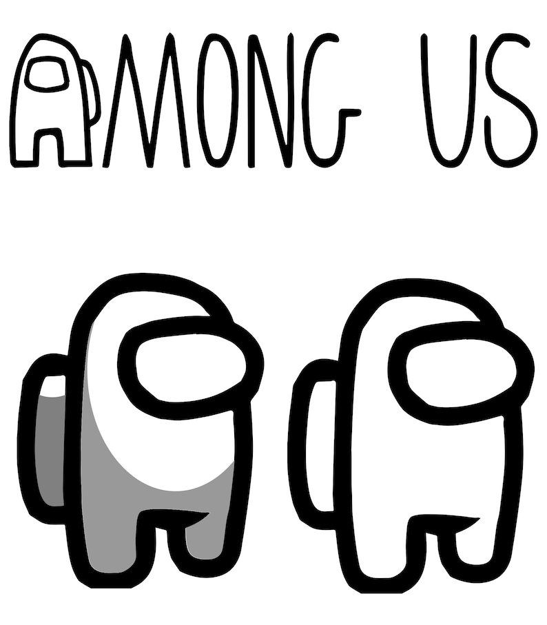 Among Us Vector Art for Crafting - Etsy
