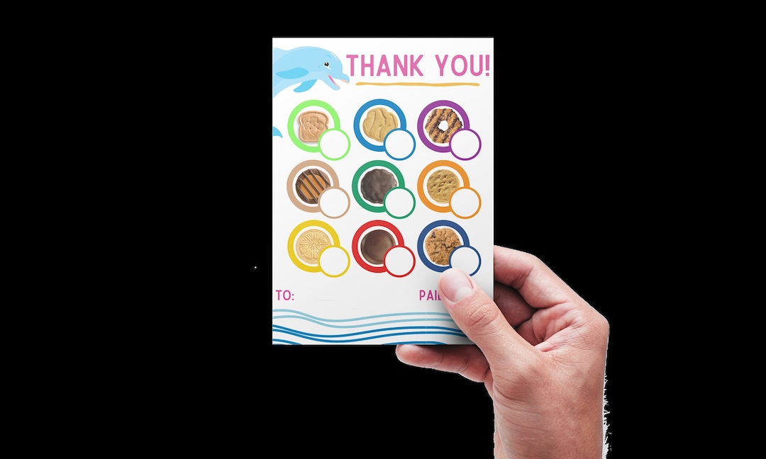 Girl Scout Cookie Thank You 2023 ABC, Girl Scout Cookies, Girl Scouts ...