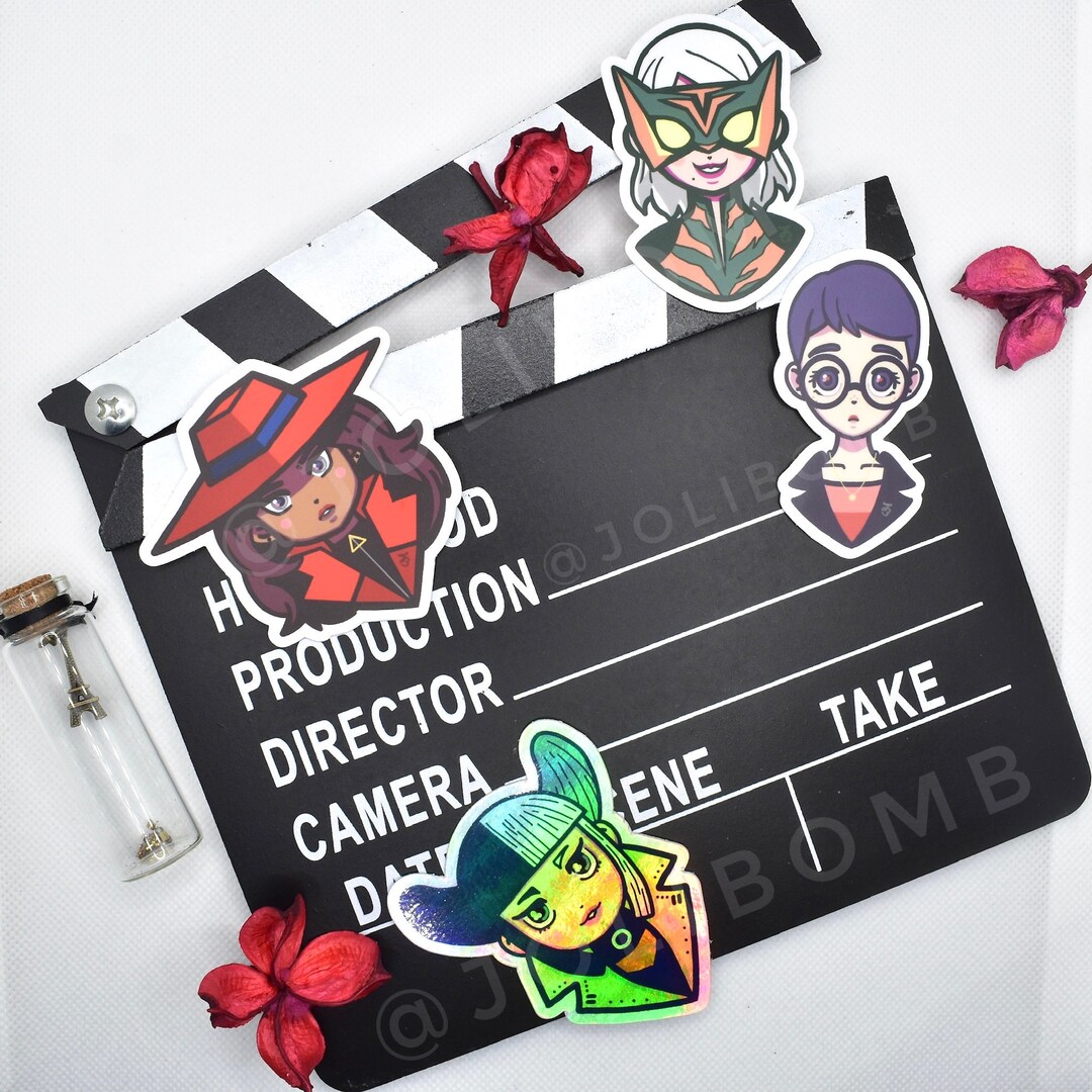 Limited Edition Carmen San Diego Stickers 4-pack get Them All in One ...