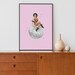 Trendy Retro Disco Cowgirl Print Trendy Pink Disco Wall Art - Etsy