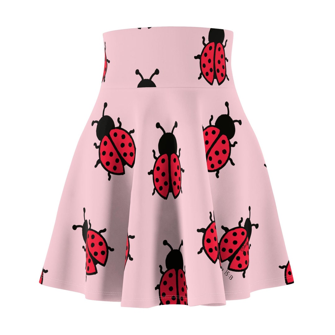 Ladybug Women's Skater Skirt, Ladybug Skirt, Bugs Design, Short Skirt ...