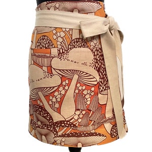 Mushroom Retro High Waisted Apron - Etsy