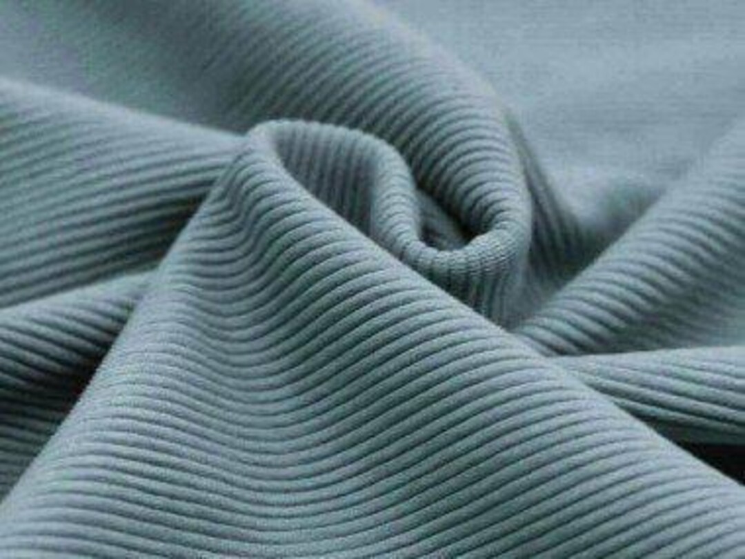 Fabric Ottoman Rib Jersey Dark Altmint Premium Oeko-tex Sold by the ...