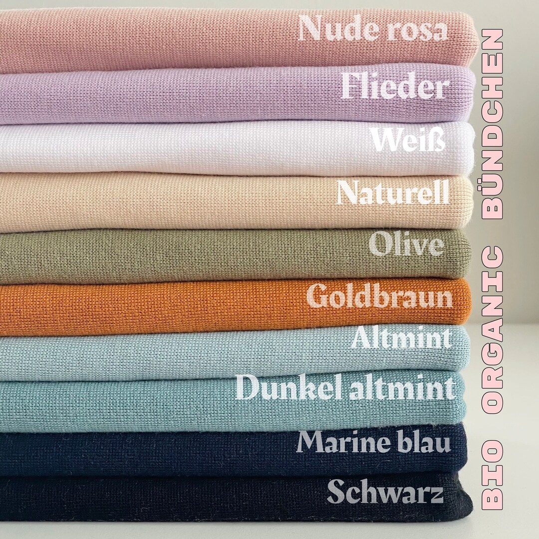 Organic Cuffs Plain Color Oeko Tex - Etsy