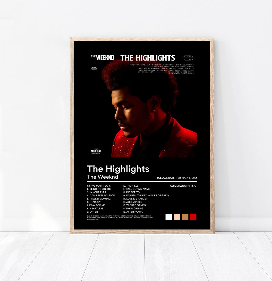 The weekend / The Highlight The Weekend poster Album | Etsy