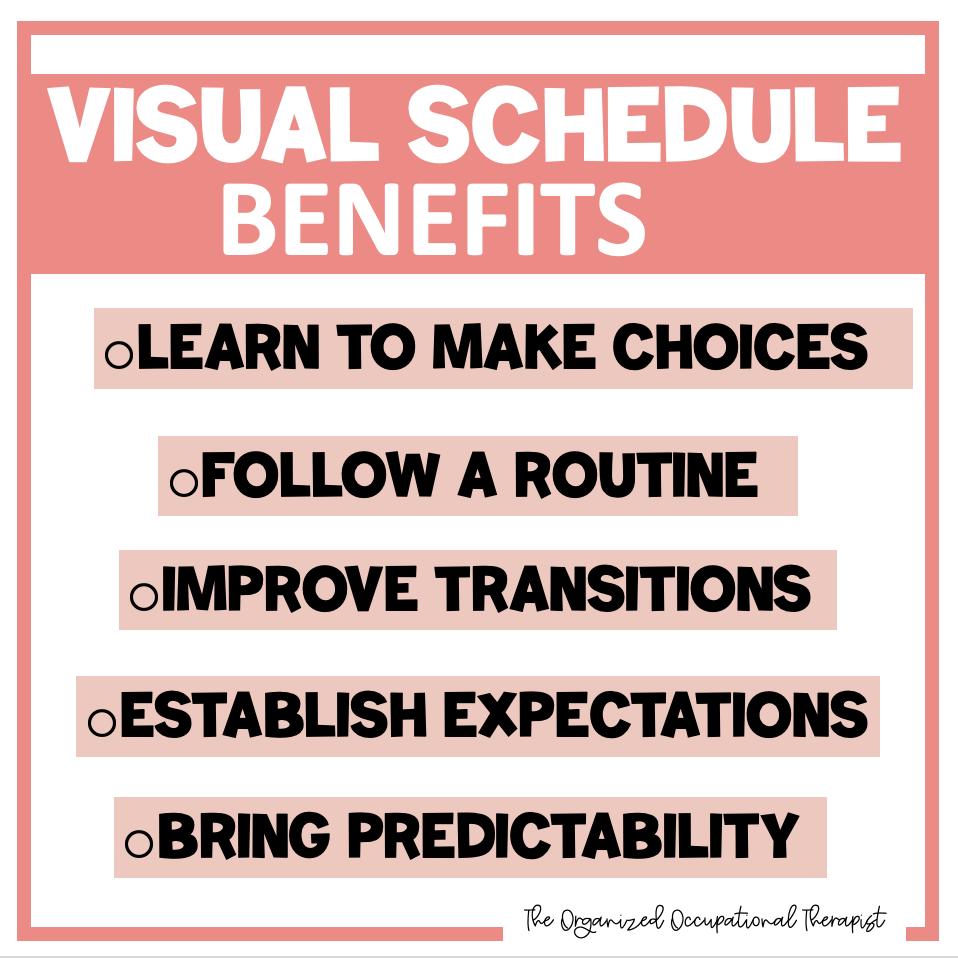 Visual Schedule Cards Bundle | Sensory Tools, Visual Schedule and Daily ...