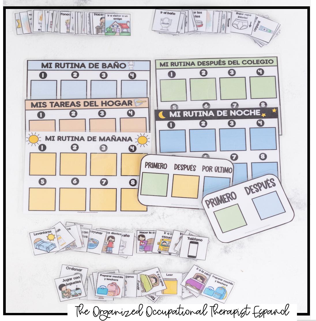 Tarjetas De Rutina Diaria | Routina Para Niños | Spanish Daily Routine ...