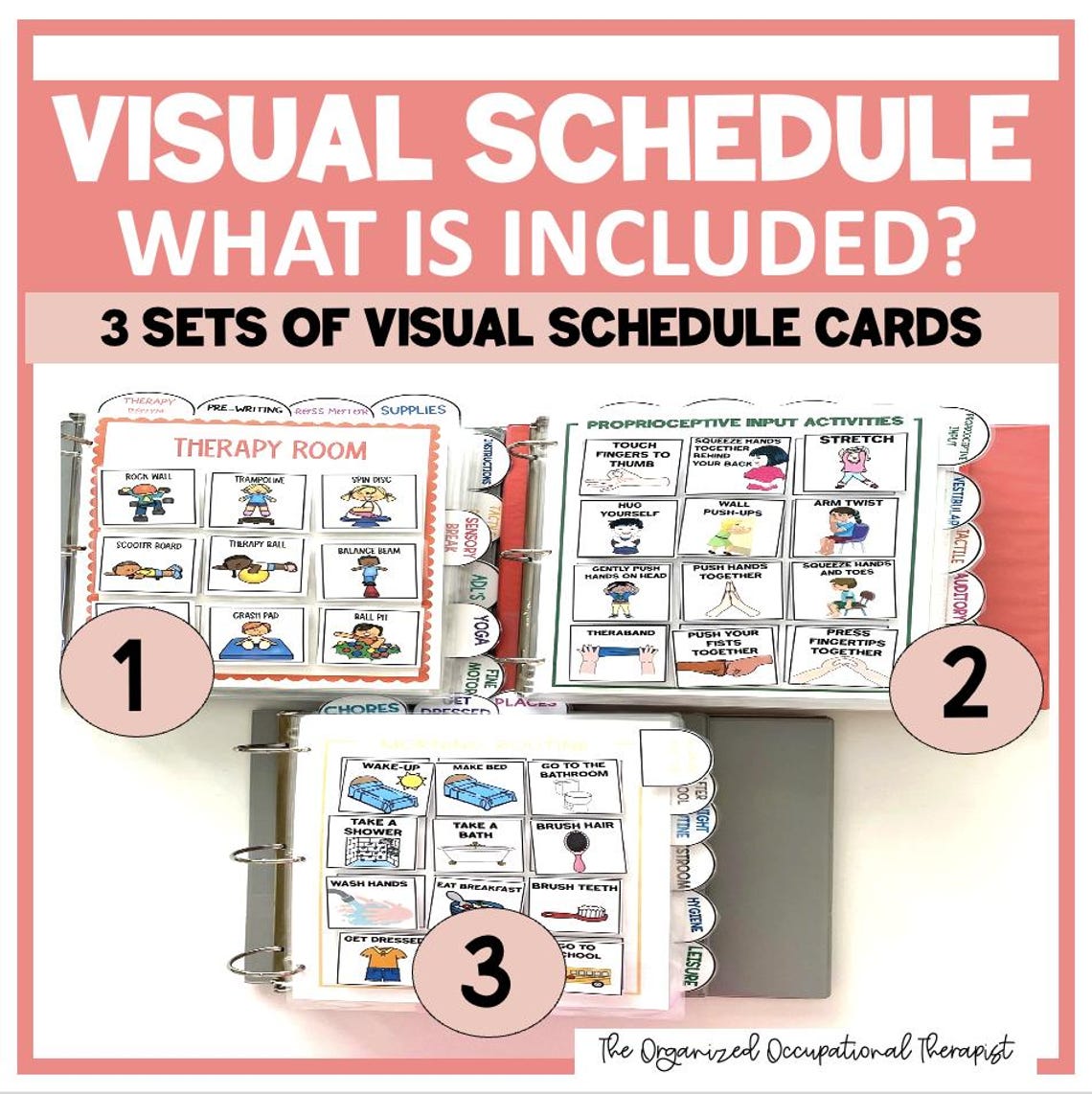 Visual Schedule Cards Bundle | Sensory Tools, Visual Schedule and Daily ...