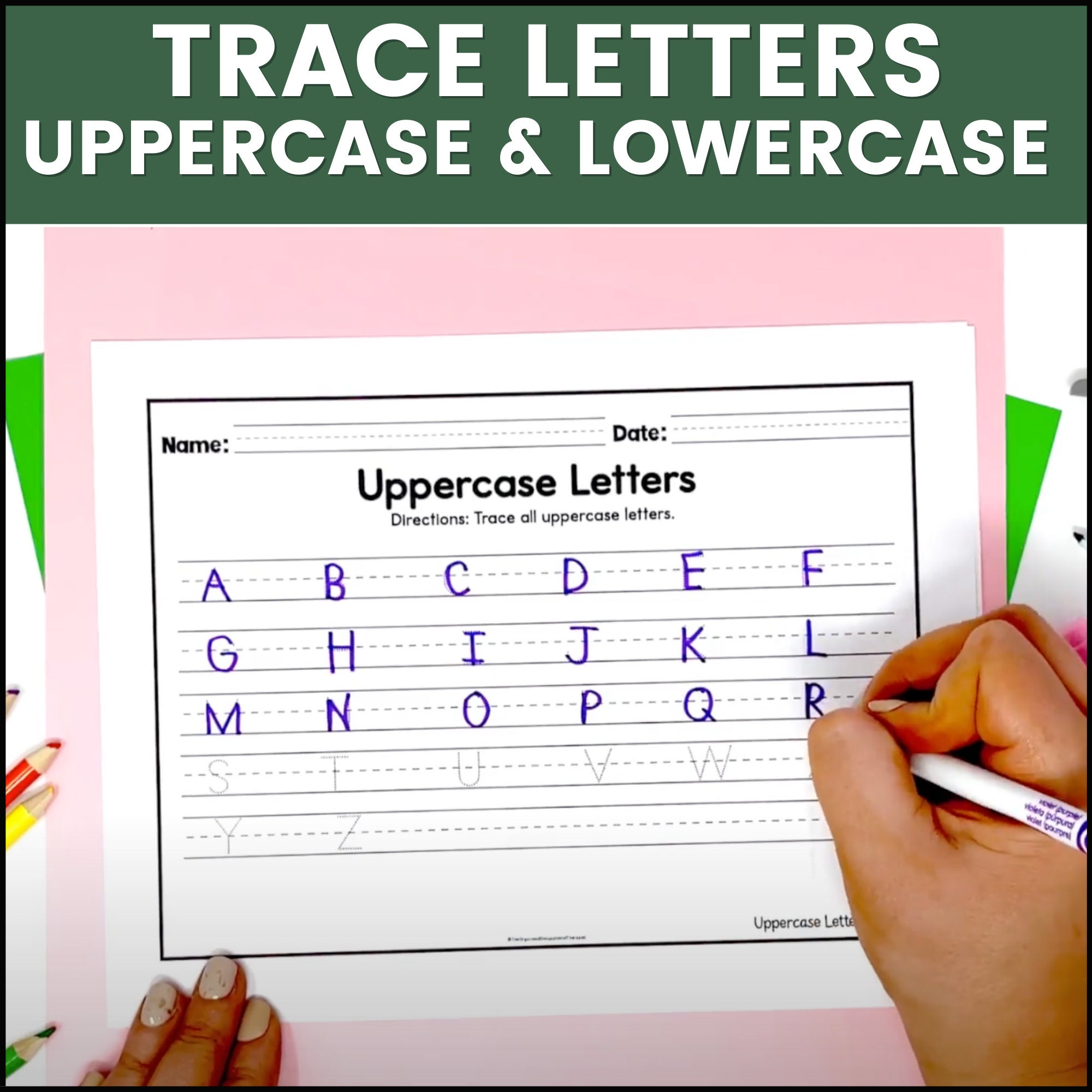 Alphabet Writing Assessment | Occupational Therapy Letter Memory Data ...