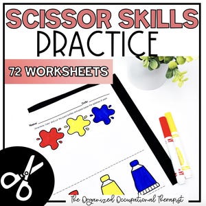 Scissor Skills | Cutting Practice Worksheets | Fine Motor Occupational ...