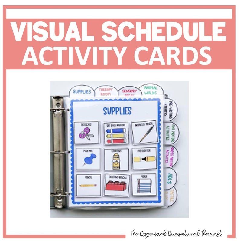 Visual Schedule Cards Bundle | Sensory Tools, Visual Schedule and Daily ...