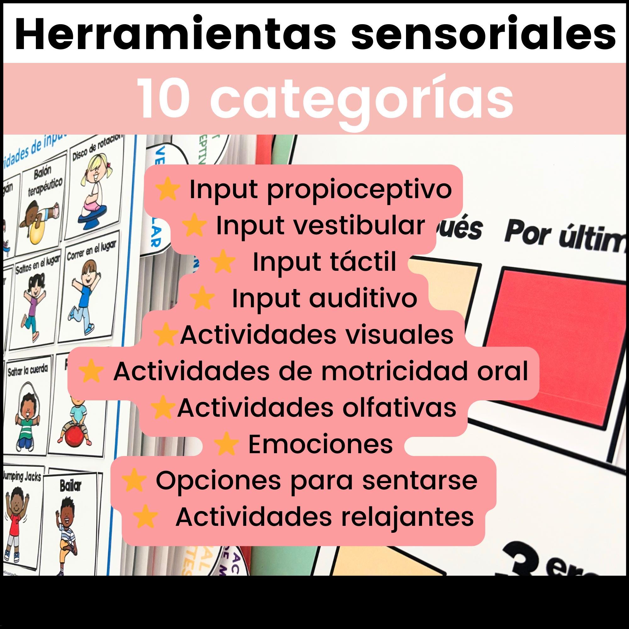 Spanish Sensory Diet and Feelings | Sensory Tools in Spanish ...