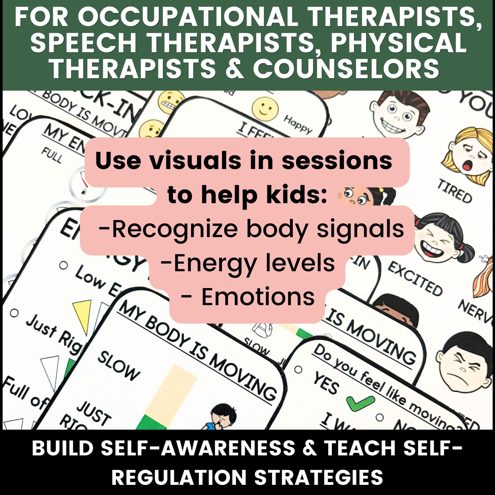 Emotional Regulation Visuals for Kids | Self-regulation Check-in ...