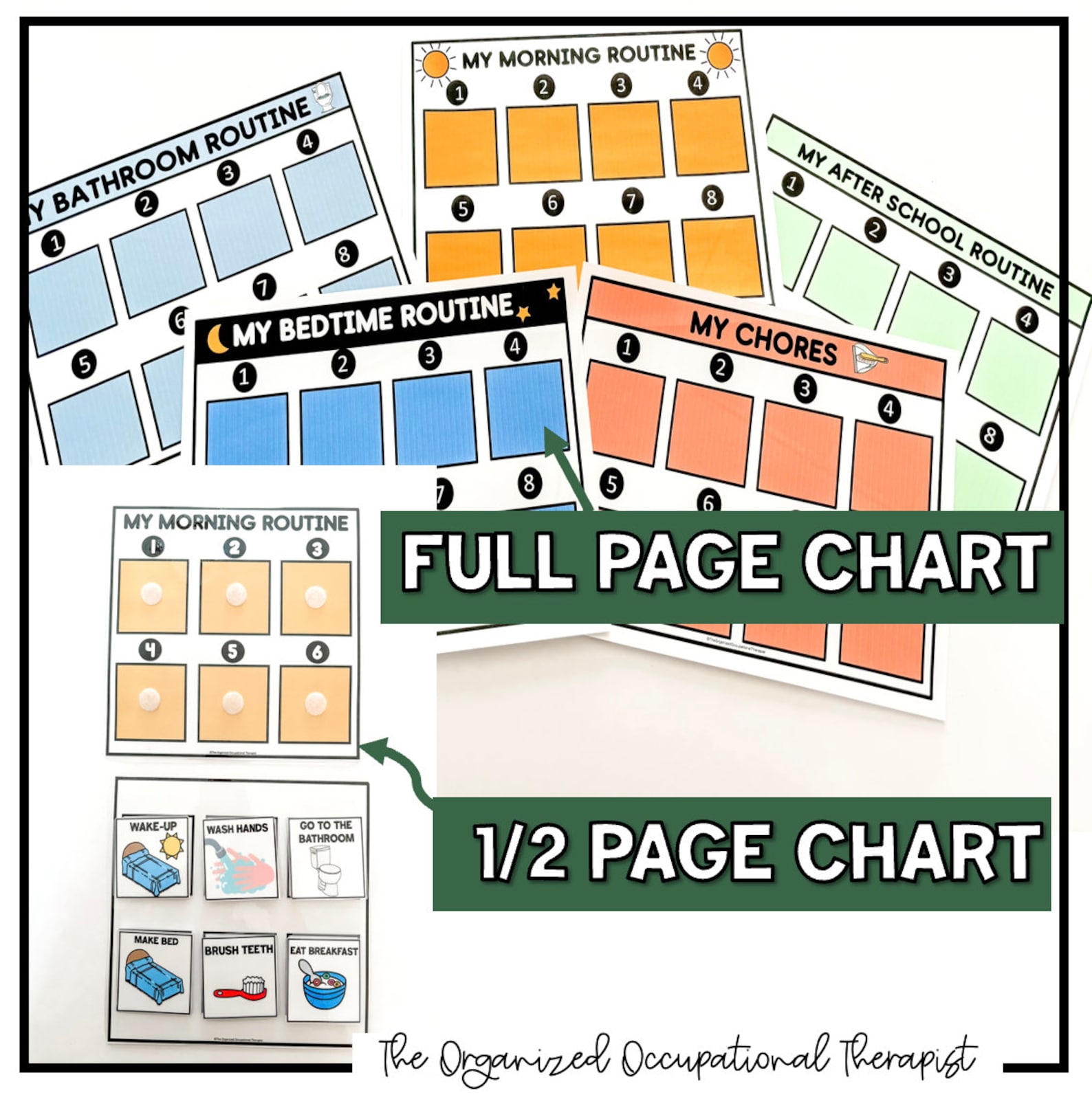 Daily Routine Visual Schedule Cards for Home - Etsy