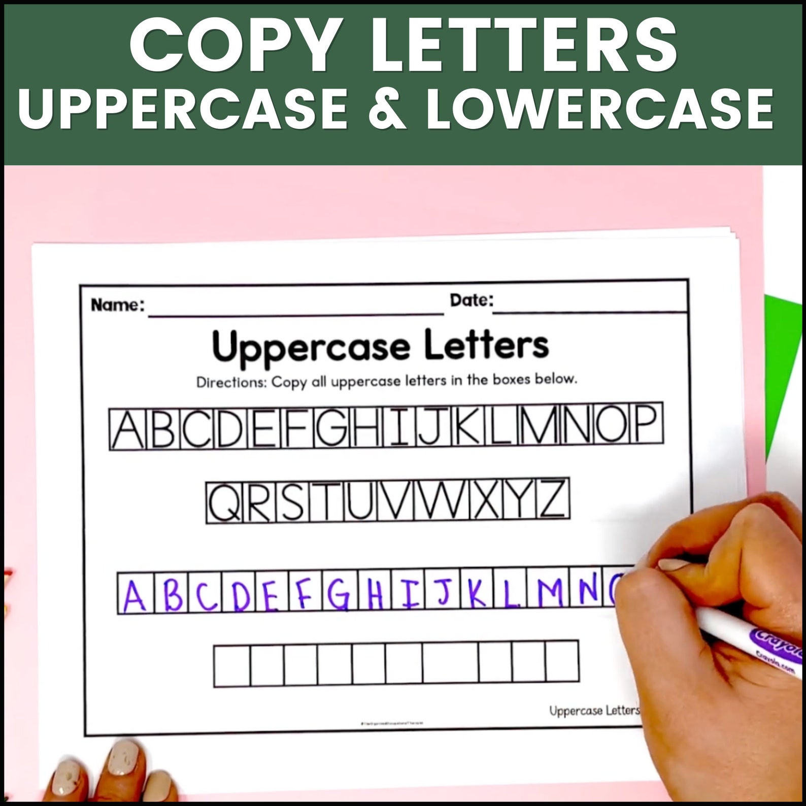 Alphabet Writing Assessment | Occupational Therapy Letter Memory Data ...