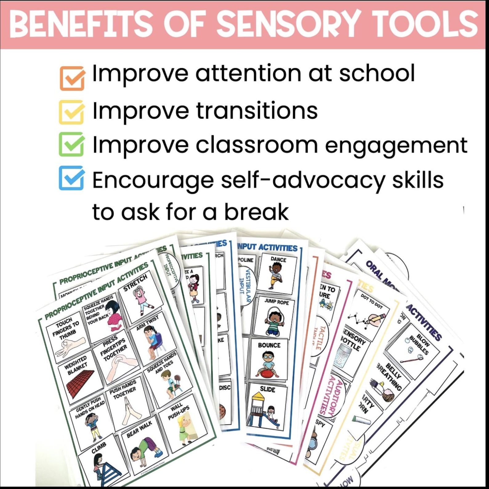 Sensory Tools Printable Bundle Pediatric Occupational Therapy Resources ...
