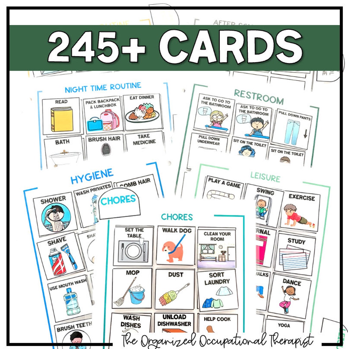 Daily Routine Visual Schedule Cards for Home - Etsy