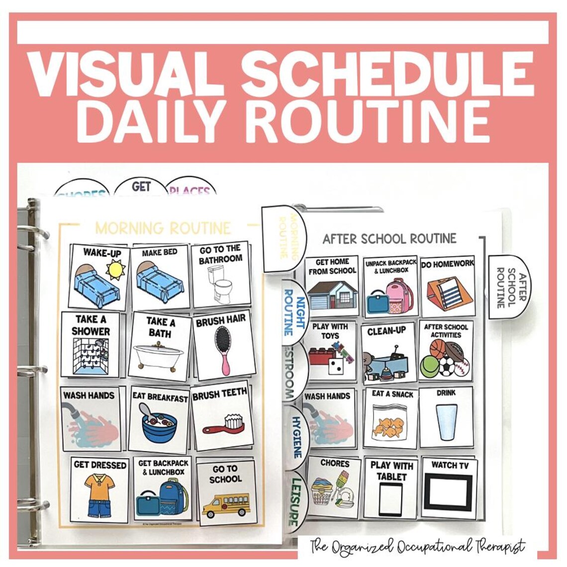Visual Schedule Cards Bundle | Sensory Tools, Visual Schedule and Daily ...