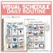 Visual Schedule Cards Bundle | Sensory Tools, Visual Schedule and Daily ...