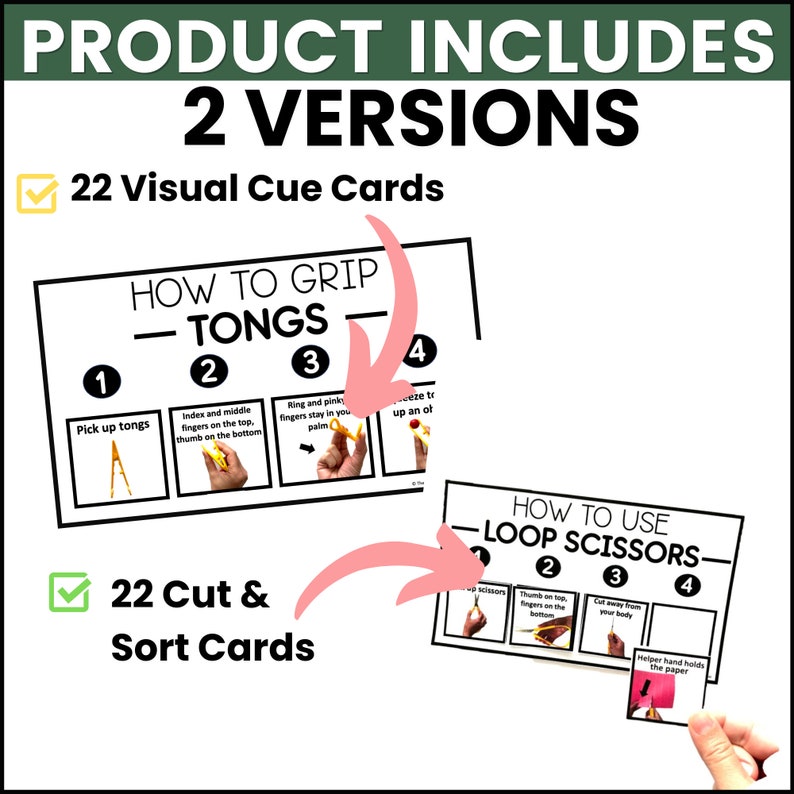 How to Use School Supplies Printable Visual Cards Back to School ...