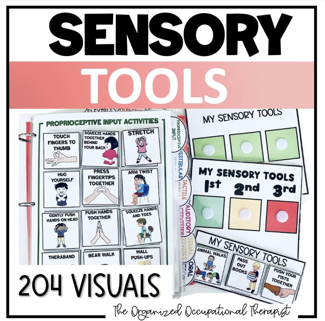 Sensory Tools Printable Bundle Pediatric Occupational Therapy Resources ...