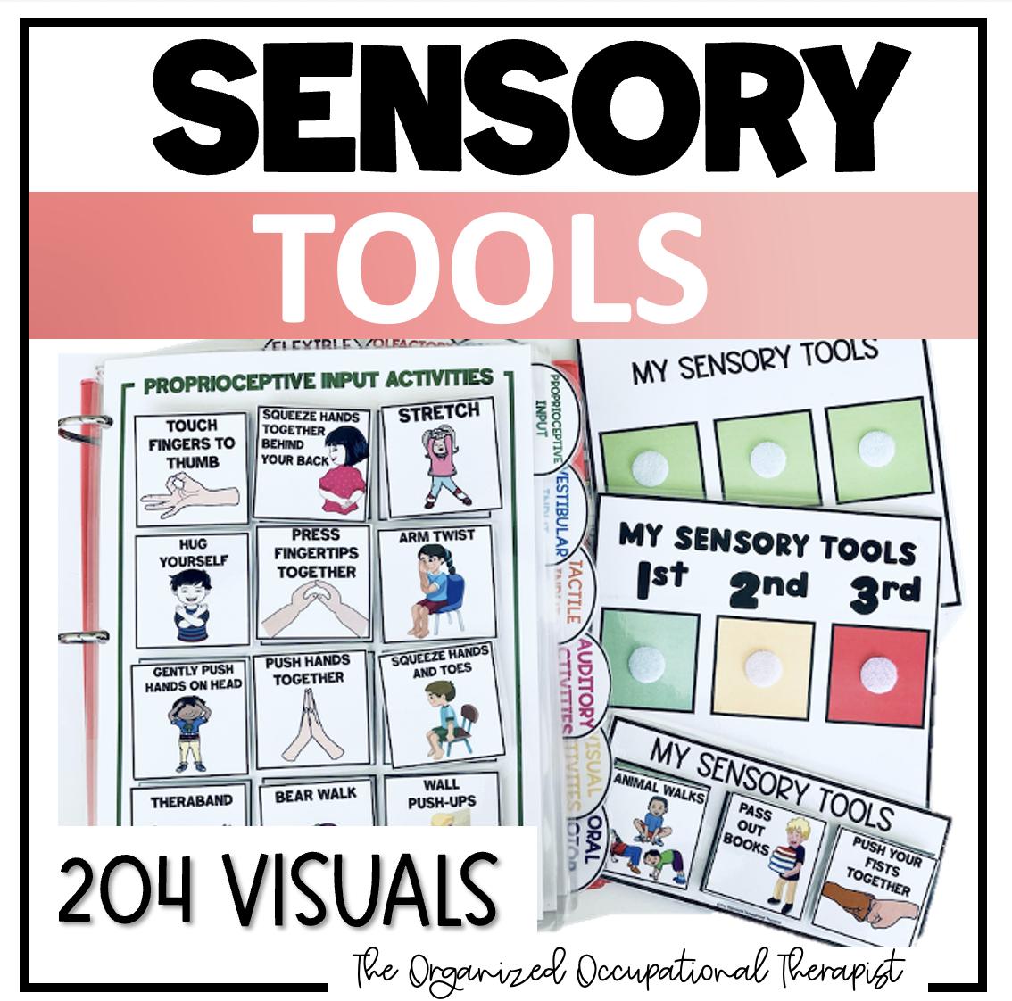Sensory Tools Visual Cards, Emotions & Calming Activities (digital ...