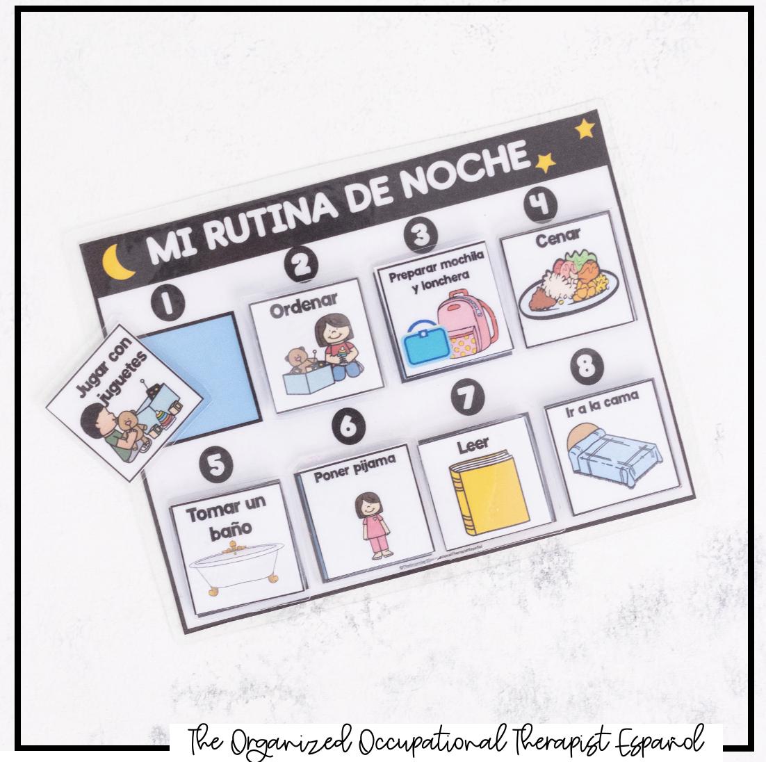 Tarjetas De Rutina Diaria | Routina Para Niños | Spanish Daily Routine ...