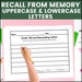 Alphabet Writing Assessment | Occupational Therapy Letter Memory Data ...
