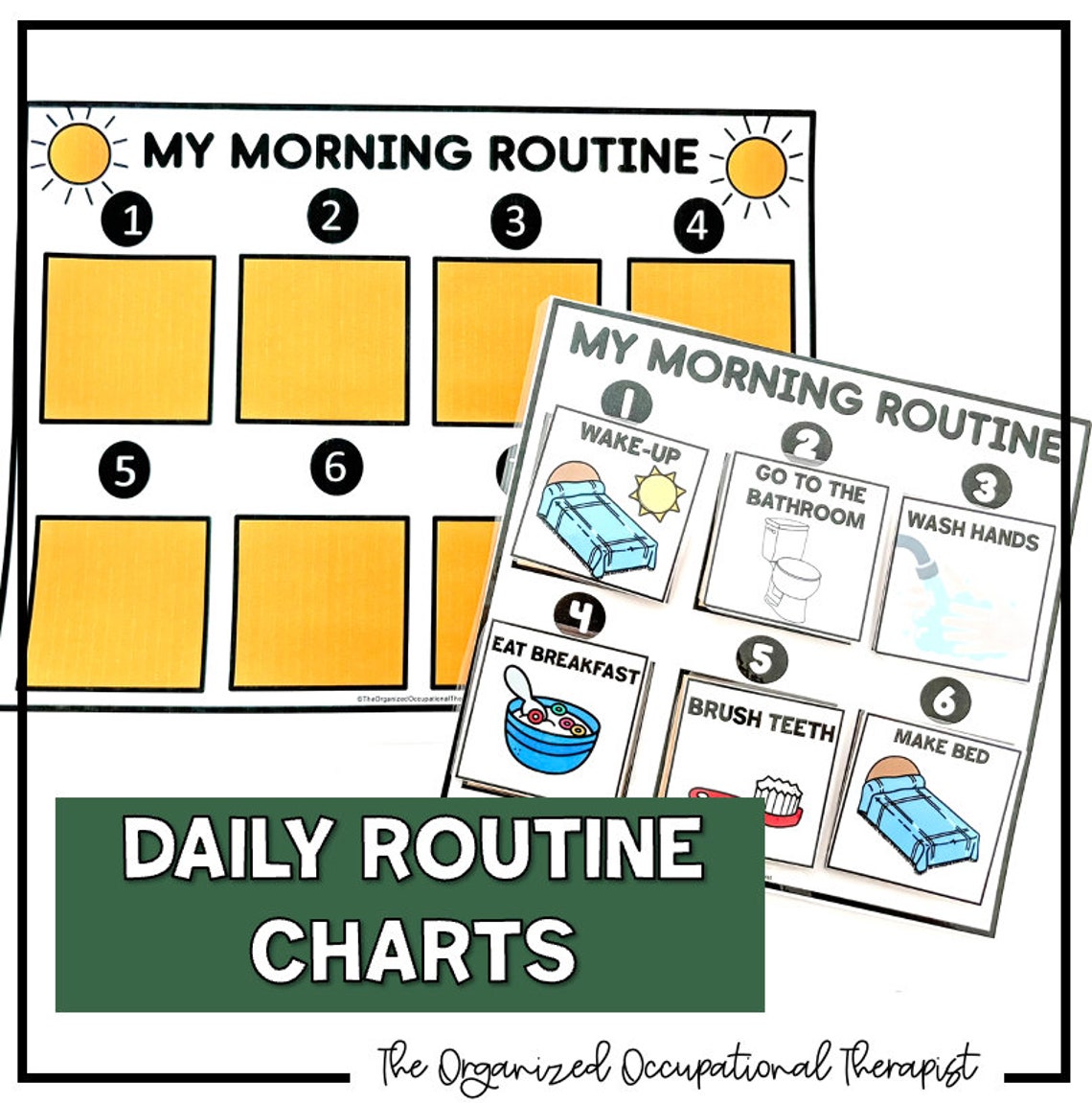 Daily Routine Visual Schedule Cards for Home - Etsy