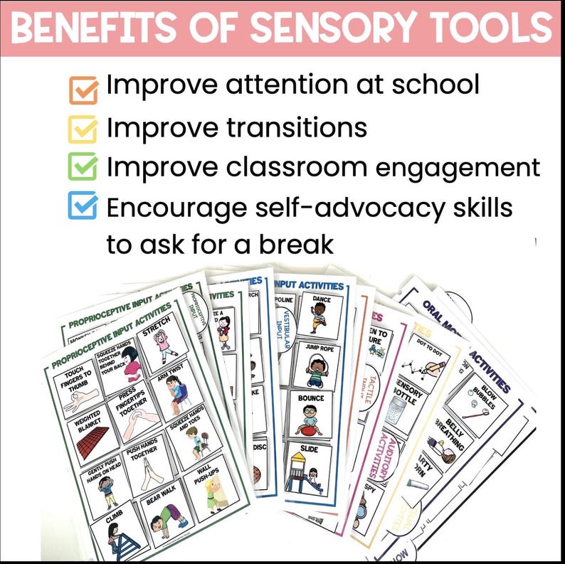 Sensory Break | Sensory Supports | Sensory Diet Cards for Occupational ...