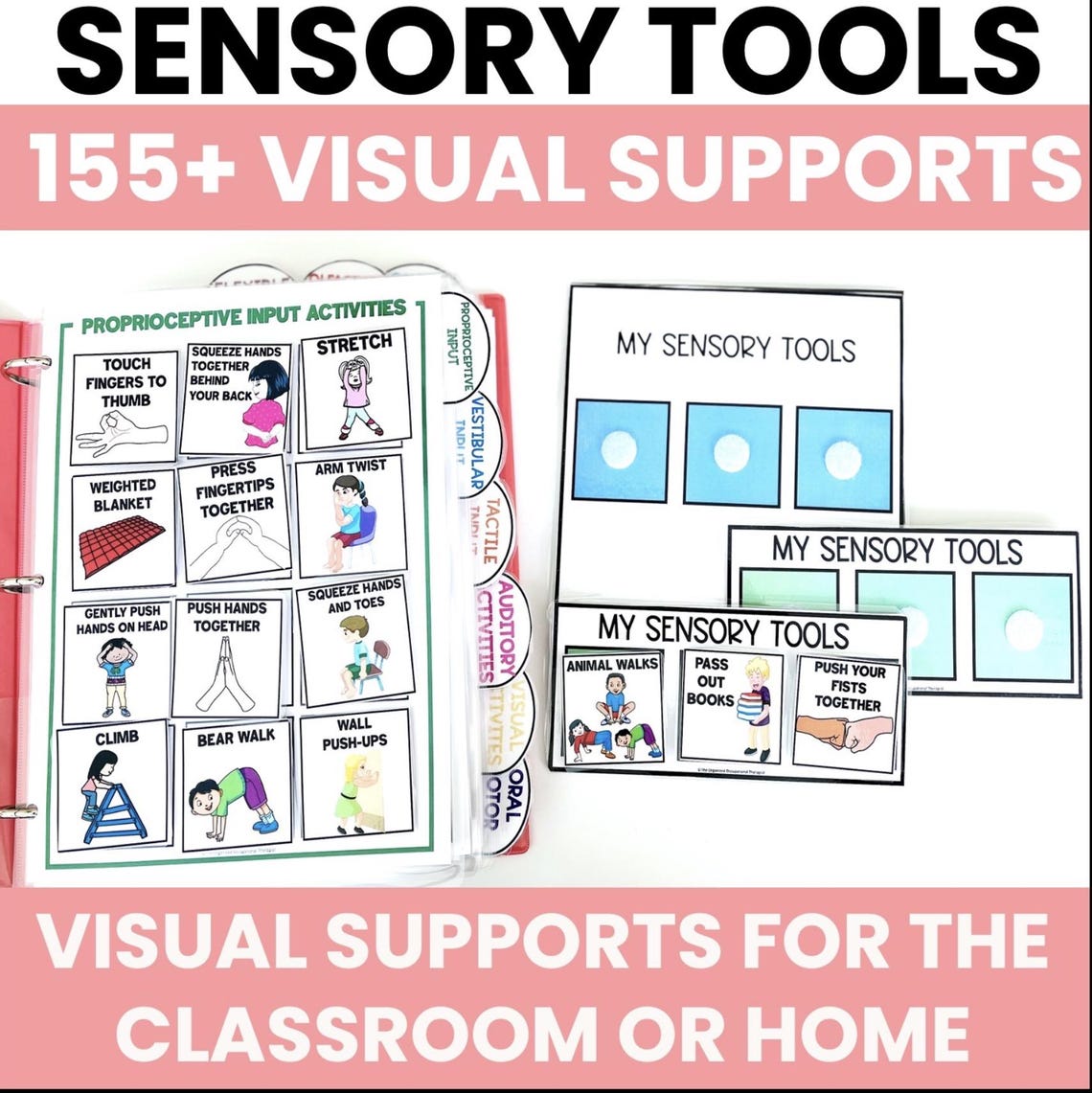Sensory Tools Visual Cards, Emotions & Calming Activities (digital ...