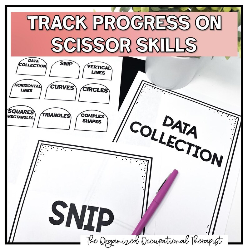Scissor Skills | Cutting Practice Worksheets | Fine Motor Occupational ...