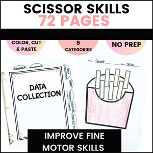 Scissor Skills | Cutting Practice Worksheets | Fine Motor Occupational ...