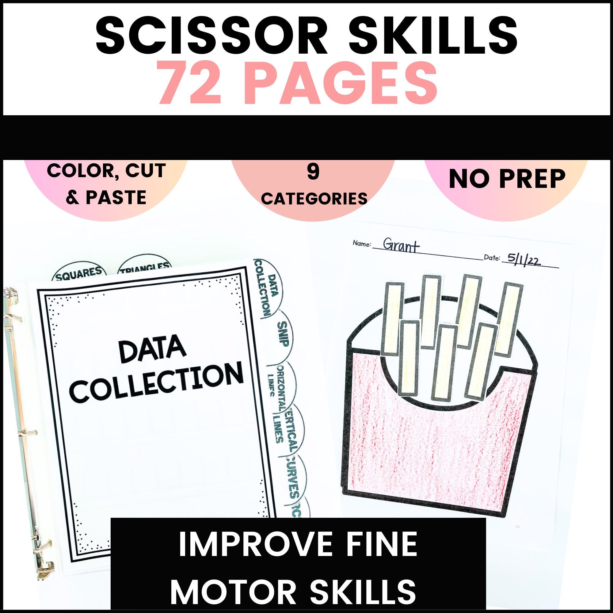 Scissor Skills | Cutting Practice Worksheets | Fine Motor Occupational ...
