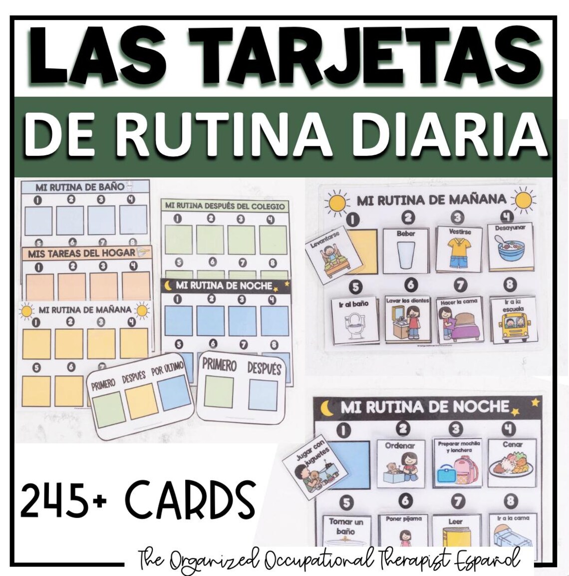 Tarjetas De Rutina Diaria | Routina Para Niños | Spanish Daily Routine ...