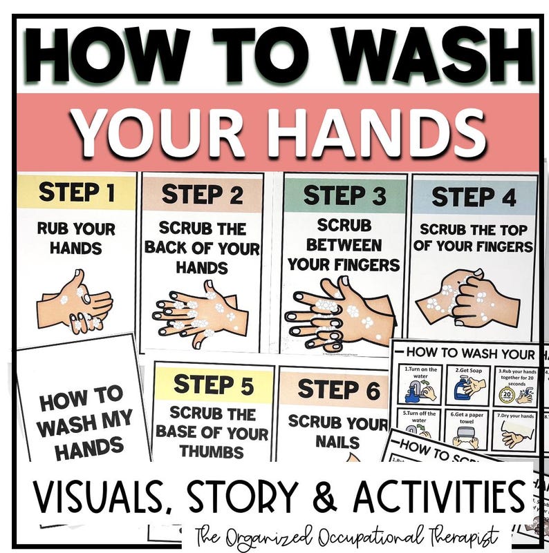 Hand Washing Visuals – Kids Hygiene Social Story (digital Download) - Etsy