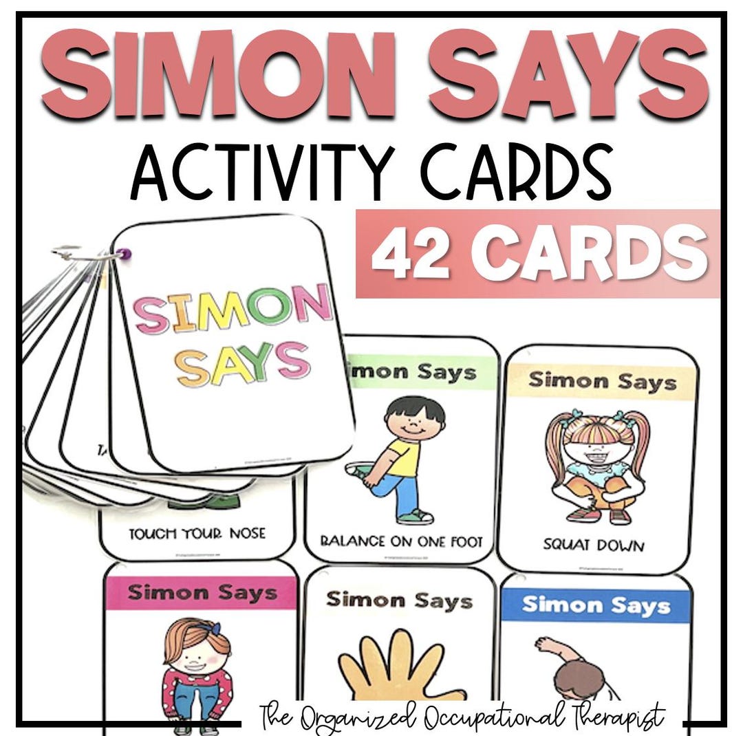 Simon Says Brain Break Activity | Movement Break Activity Cards | Gross ...
