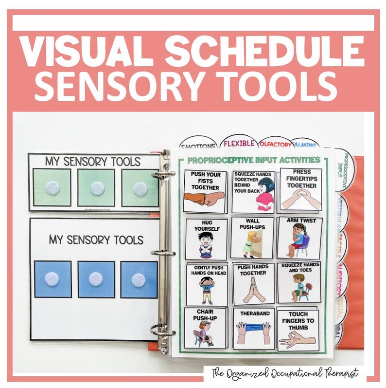 Visual Schedule Cards Bundle | Sensory Tools, Visual Schedule and Daily ...