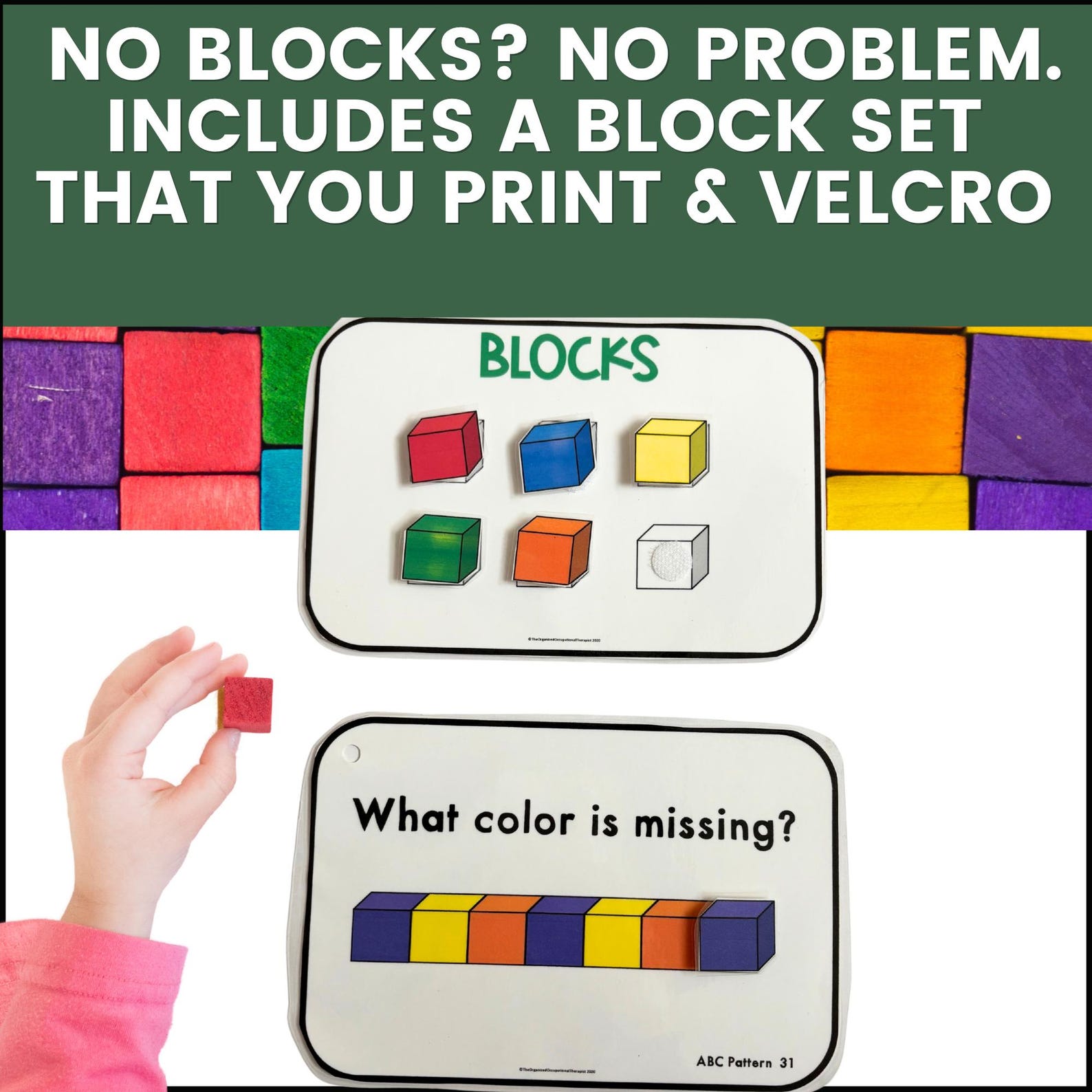 Block Pattern Activity Cards | Snap Cube Pattern Cards | Linking Cubes ...
