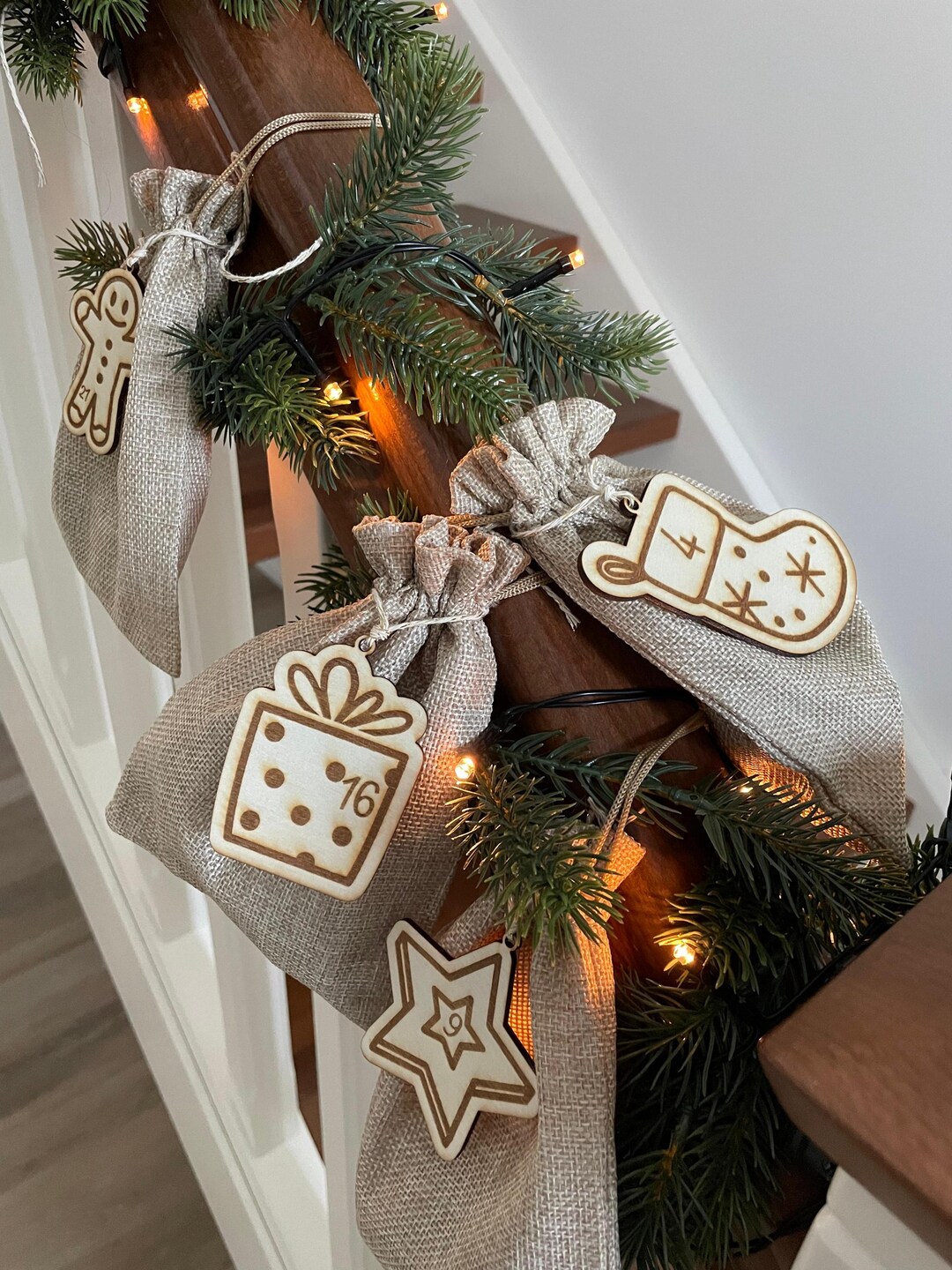 SVG Christmas Advent Calendar Symbols Shapes for DIY Table Decoration ...
