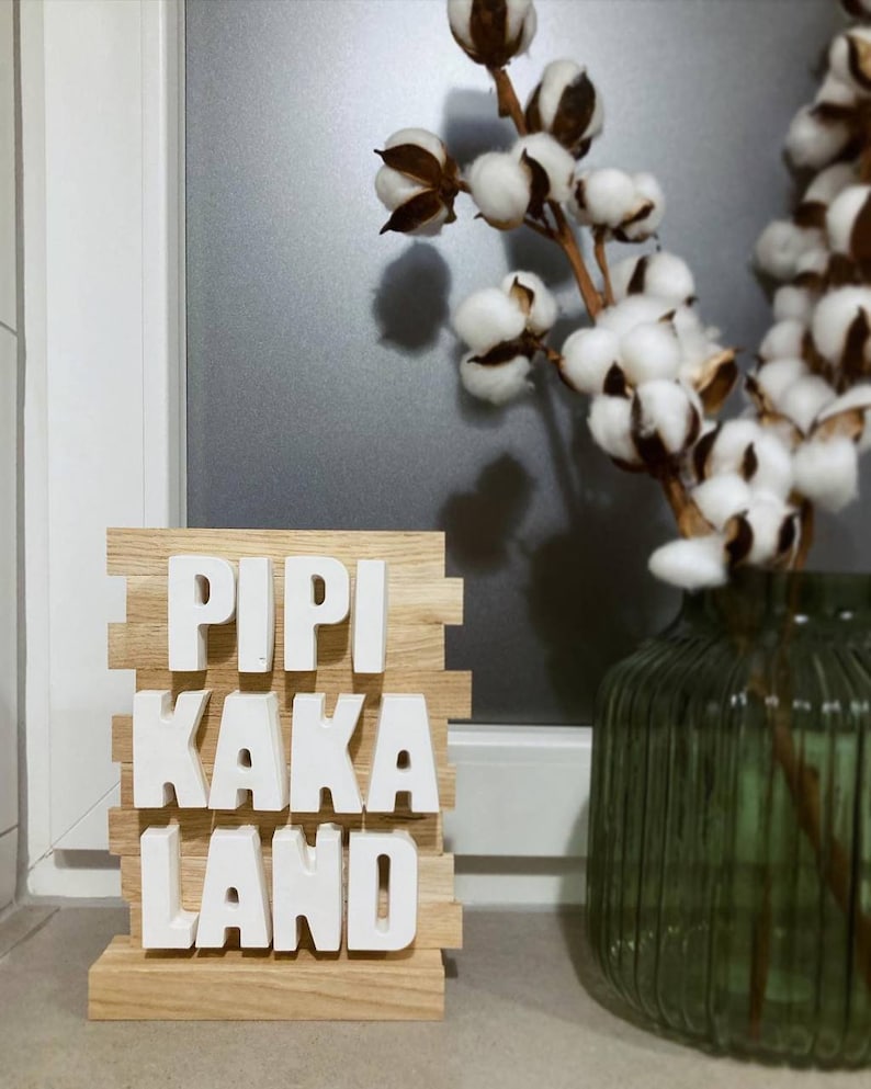 Decorative Sign Information Sign House Blessing Moin Pipi Kaka Land ...