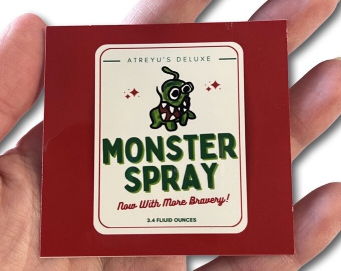Monster Spray Label Sticker! Monster Repellent - Customization ...