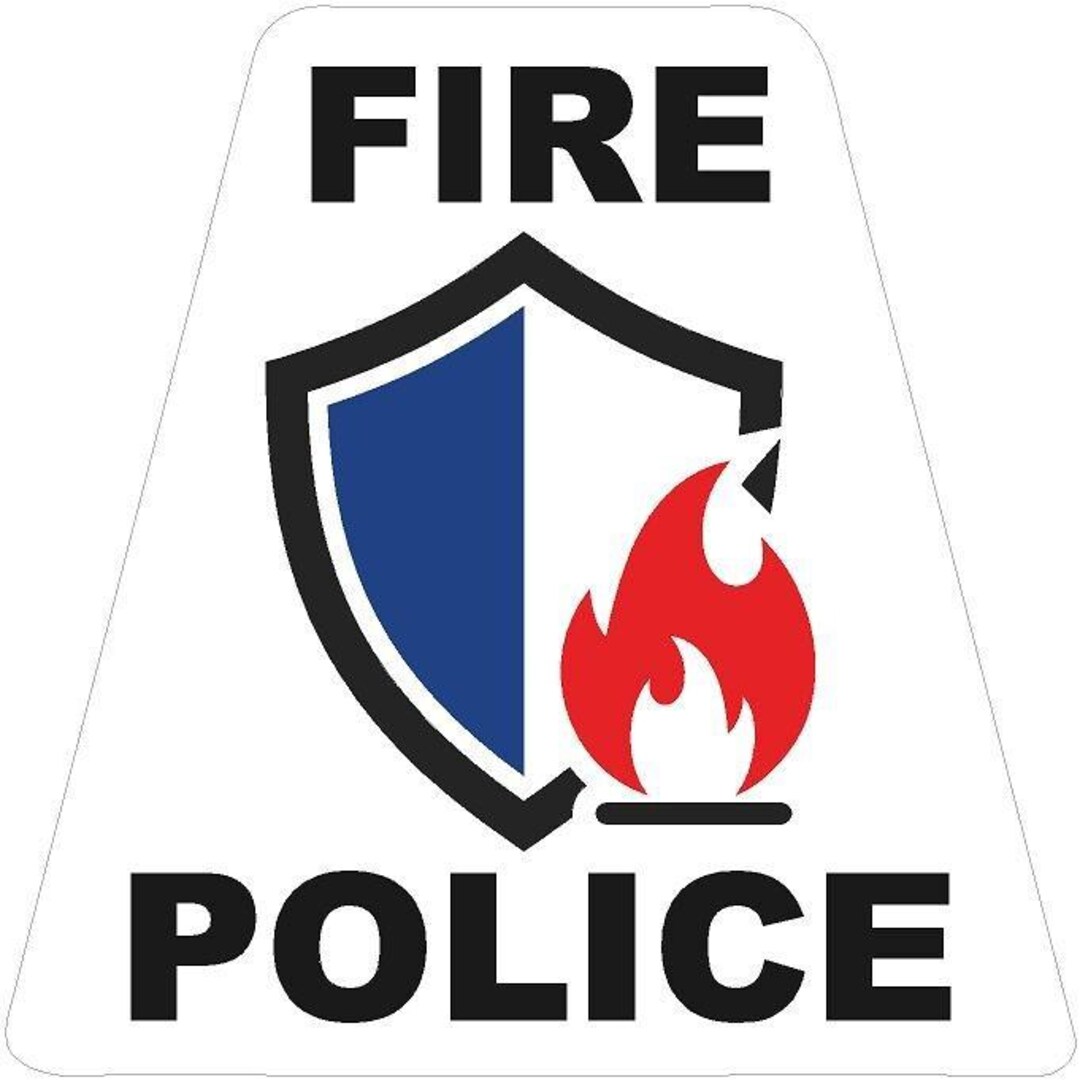 Fire Police Helmet Tets Tetrahedrons Helmet Sticker Reflective - Etsy