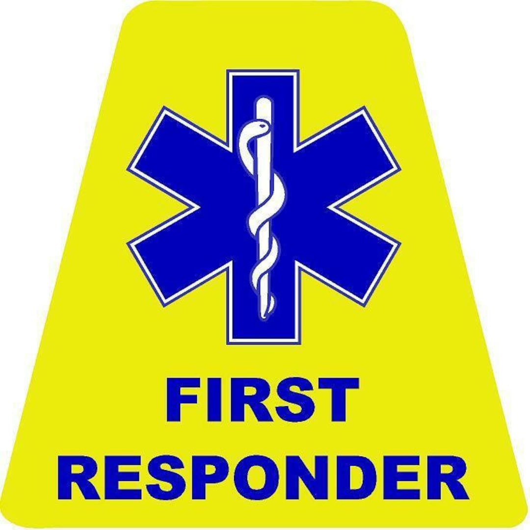 Ems First Responder Helmet Tets Tetrahedrons Helmet Sticker Emt ...
