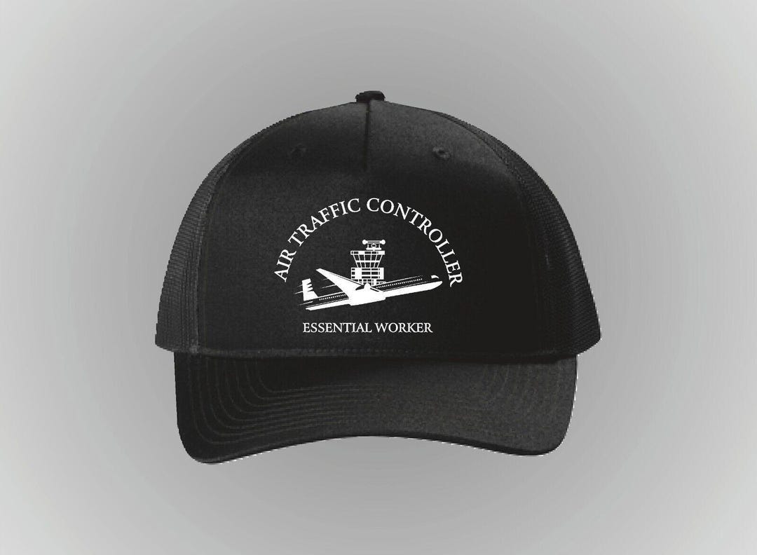 Air Traffic Controller Hat Trucker Snap Back Black. Support Airport - Etsy