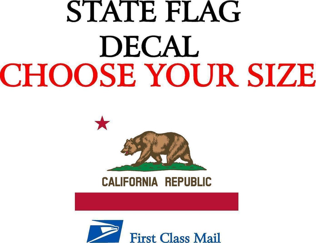 California State Flag, Sticker, Decal, State Flag of California 5 Yr ...