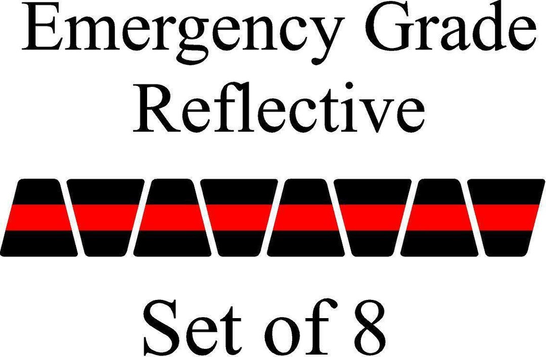 Black W/ Red Stripe Helmet Tets Tetrahedrons Helmet Sticker Emt ...
