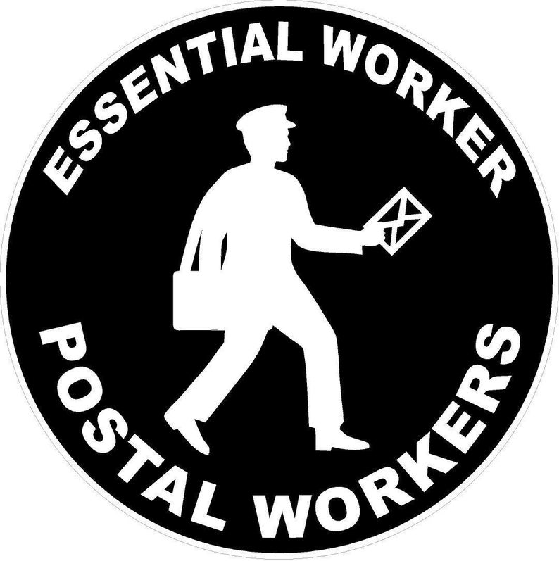 Essential Worker Postal Workers Decal - Etsy